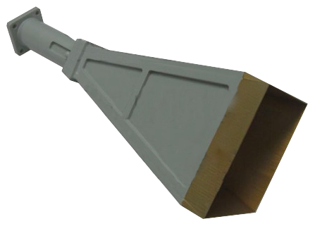 Antenne cornet diagonal (0.75 - 220 GHz) pour applications de tests
