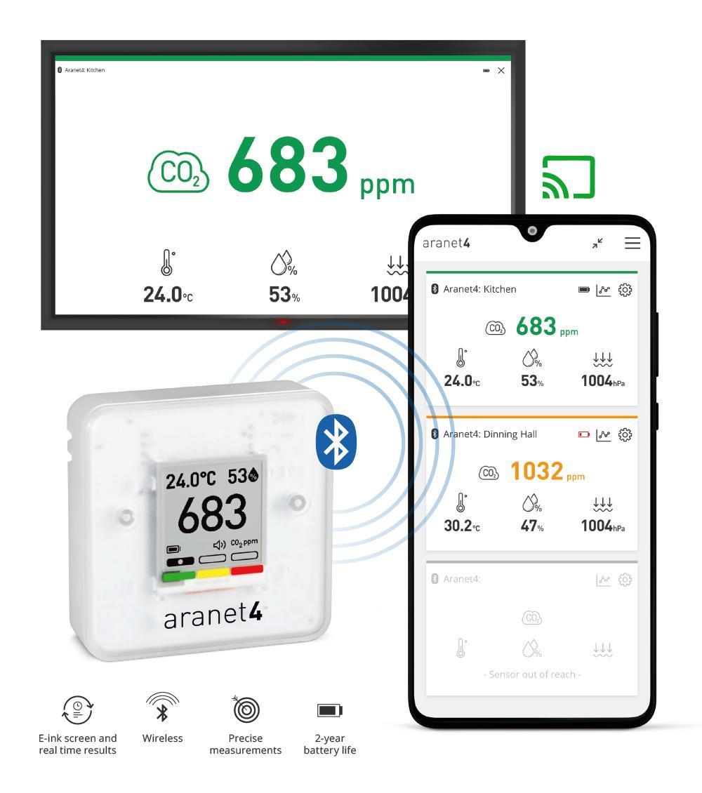 Capteur de CO2, température, humidité relative et pression ...